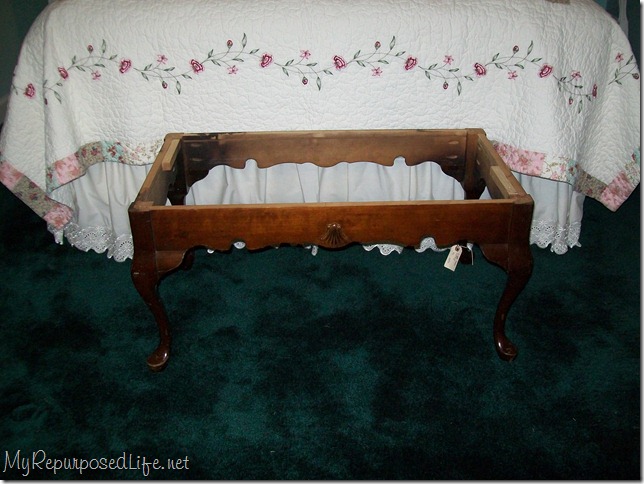 DIY Coffee Table Bench - My Repurposed Life® Rescue Re-imagine Repeat